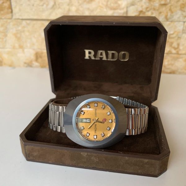 VINTAGE RADO DIASTAR 8/1 WATCH 25 JEWELS 1970'S AUTOMATIC TUNGSTEN W ...