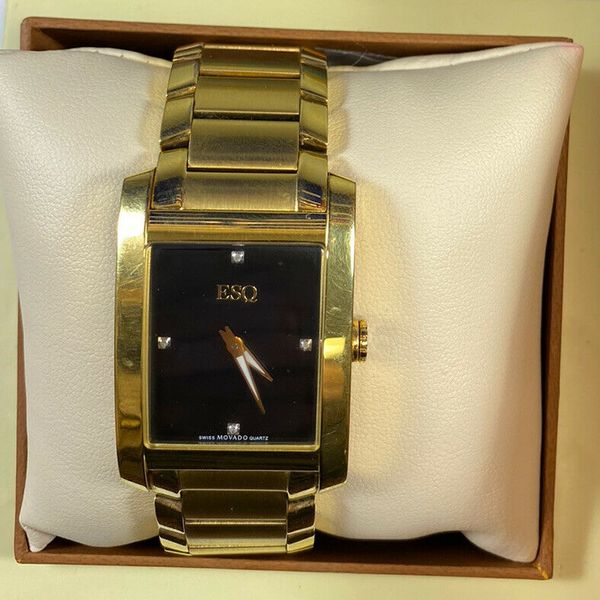ESQ By Movado Stainless Steel Diamond Mens Watch Ref. ES.09.1.34.5522 ...