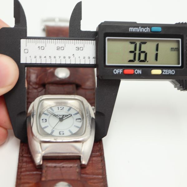 Nixon The Rocker Men's Watch 36mm Silver Date Backlight Dial Brown ...