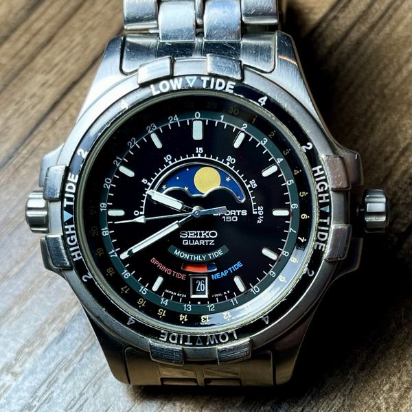 [WTS] Seiko Tide Master- 6F24-701A, Quartz, Vintage, Moon Phase ...