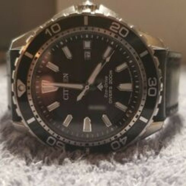 Citizen E168-S111501 Date Divers Eco-Drive Solar Mens Watch | WatchCharts Marketplace