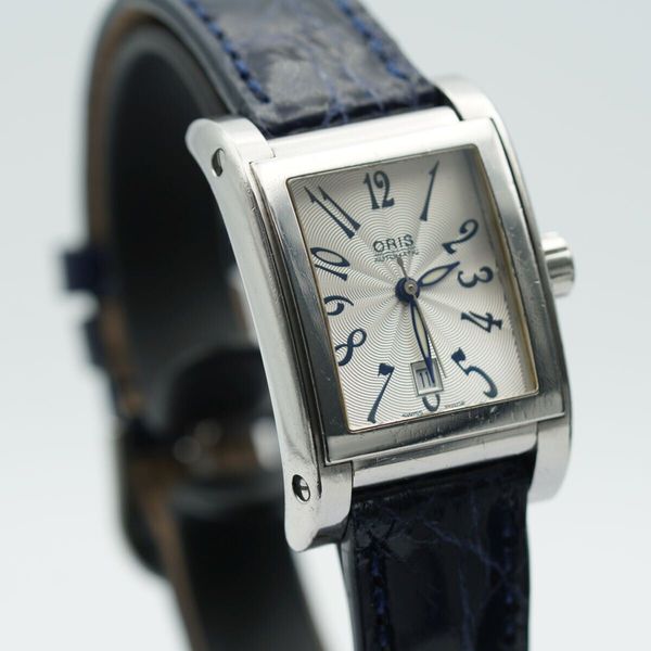 Oris Rectangular Automatic Women's Watch 1 3/32in Steel Vintage Wrist ...