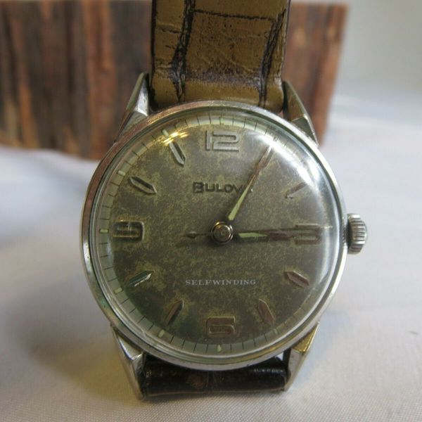 Vintage 1961 M1 Bulova Selfwinding 17 Jewels Mens Wrist Watch ...