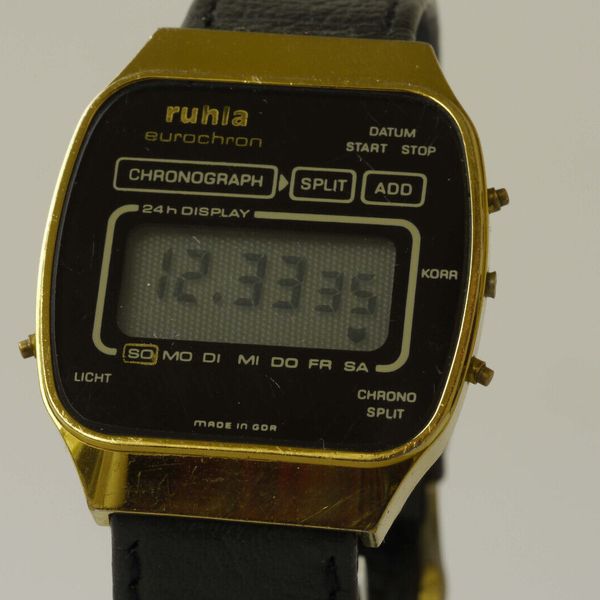 RUHLA EUROCHRON MEN'S WATCH, DIGITAL WATCH MADE IN RPG, RUNS ...