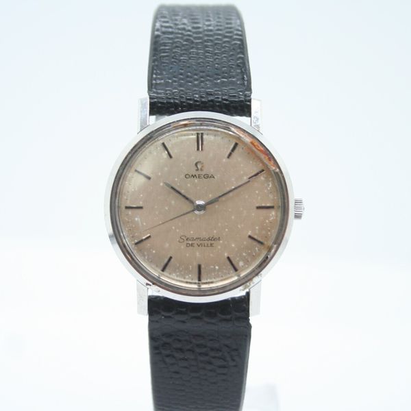 [EXC+3] Vintage OMEGA Seamaster De Ville Hand-Winding Silver Dial Boys ...