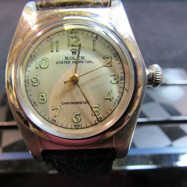 Men's Vintage Rolex Oyster Perpetual Bubbleback | WatchCharts Marketplace
