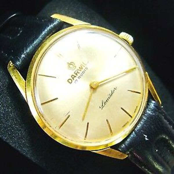 DARWIL LOUISDOR TOP RARE Vintage CLASSIC SWISS MEN'S WATCH Vergoldet ...