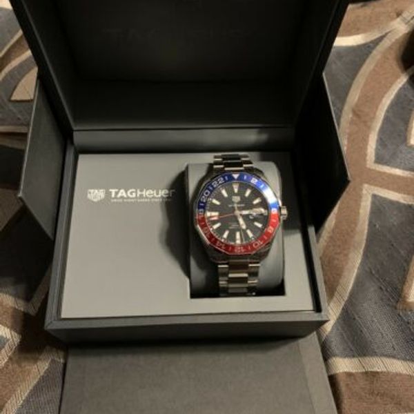 Tag Heuer Aquaracer Calibre 7 GMT Men's Pepsi Watch WAY201F.BA0927 ...