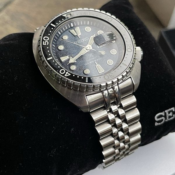 Seiko SRPF77 Prospex Manta Ray King Turtle Blue Dial Automatic Watch ...