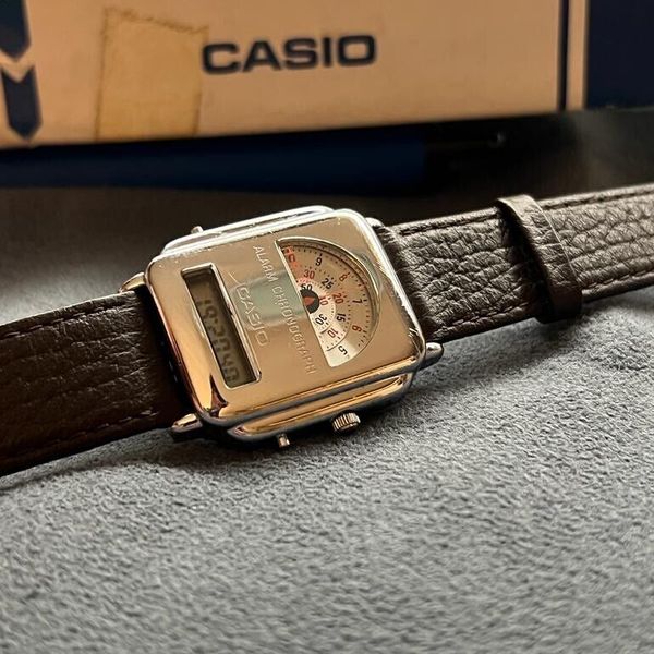 VINTAGE CASIO AQ-441 JUMP HOUR DIGITAL ANALOG COLLECTIBLE - VERY RARE ...