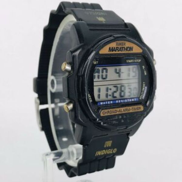 Vintage Timex Marathon digital Chronograph quartz watch - New Battery ...