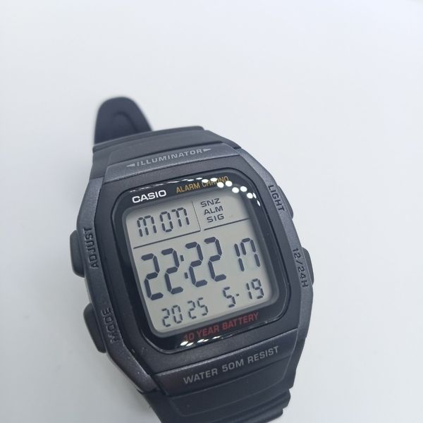 Casio, W-96H, Illuminator, Digital Chronograph, Alarm, New Battery ...