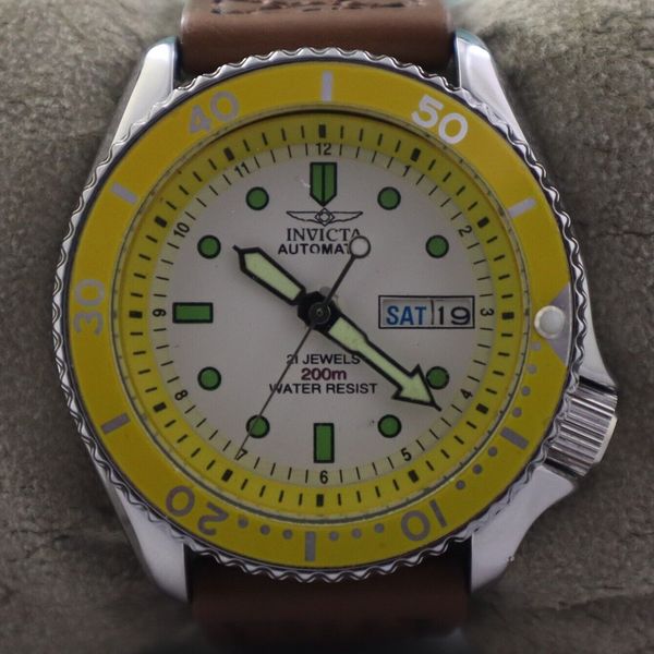 Beautiful Invicta Diver Automatic Day&Date White Dial Men Watch ...