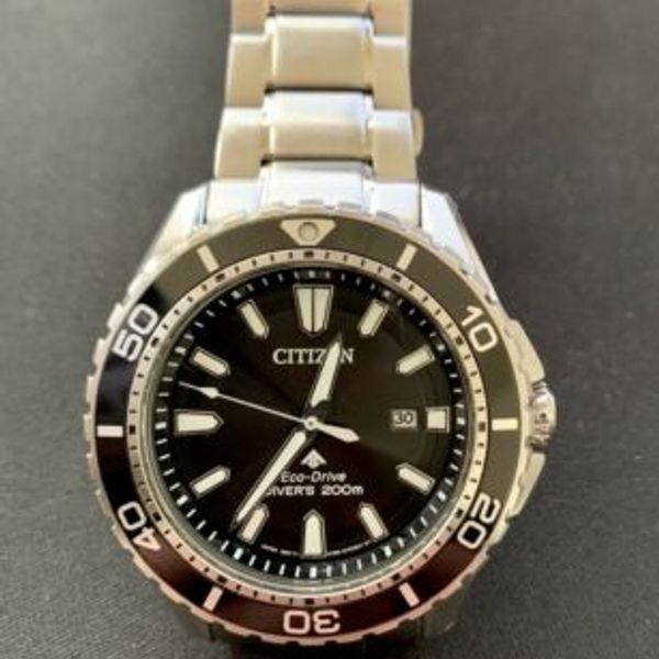 Citizen Promaster Diver 200M Wrist Watch for Men E168-S111501 Steel Bracelet | WatchCharts ...
