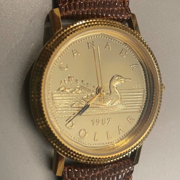 1987 Canadian Loon Loonie Dollar Coin Watch RARE (don't confuse this w ...