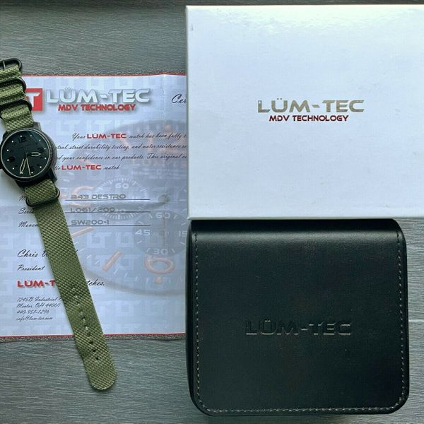Lum Tec Combat B43 Phantom Destro Automatic Watch | WatchCharts Marketplace