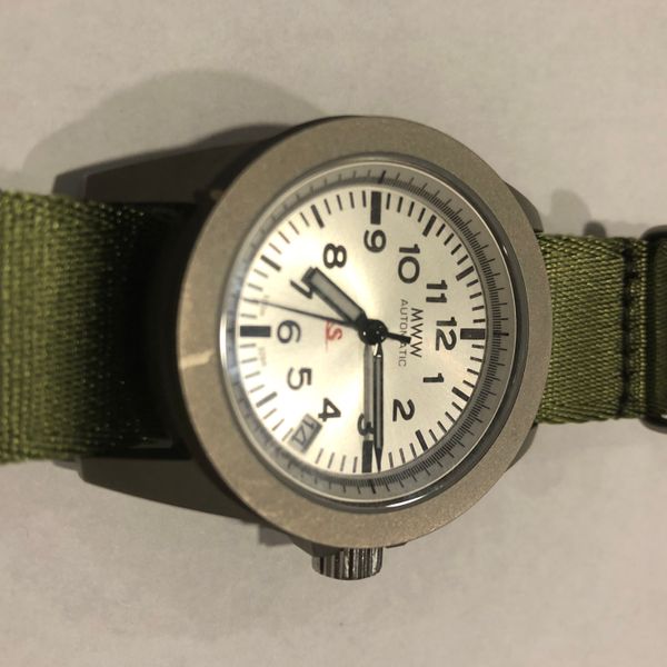 Manchester Watch Works Rattler titanium field watch | WatchCharts ...