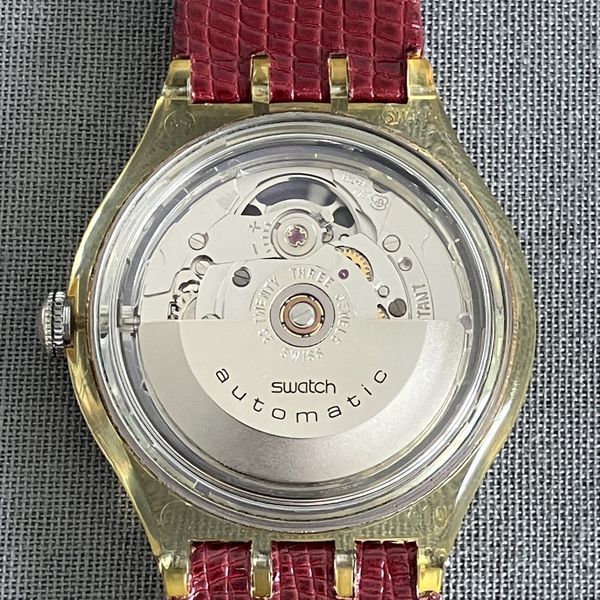 Vintage 1993 Swatch Swiss Made Automatic Watch. ETA 23 Jewel Movement ...