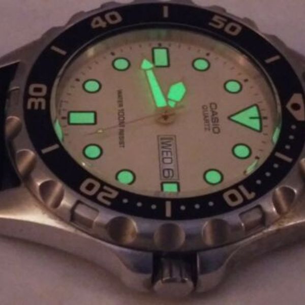 Casio MD-513 Divers Watch Vintage Diving Wristwatch Diver Casio Large ...