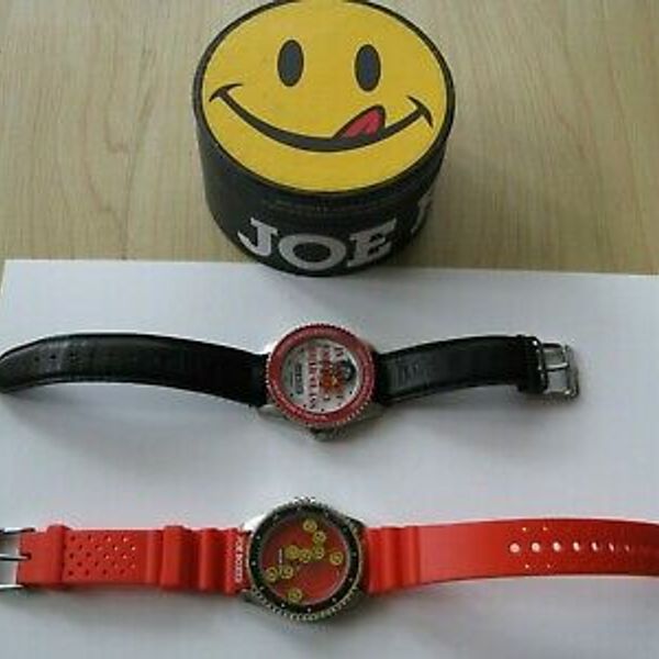 2 X Timex Joe Boxer Unique Wrist Watch - Smile Face / Gas Tire Moving ...