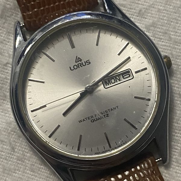 Seiko Lorus Day/Date Vintage Watch Black Dial Mens Gents | WatchCharts ...