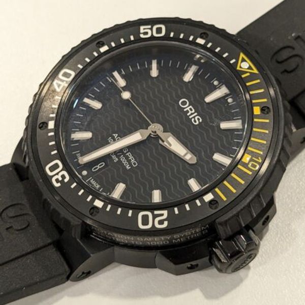 Oris Aquis Pro Caliber 400 49.5mm Titanium Mens Watch | WatchCharts ...