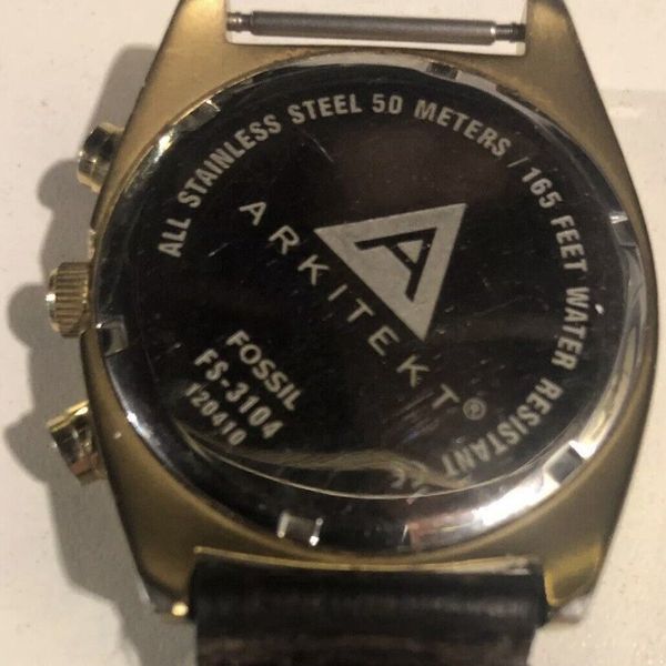 Fossil Arkitekt Speedway FS-3104 Men's Chronograph Wristwatch RARE ...