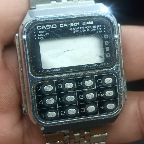 Casio CA-901 Alarm Quartz Digital Japan Made Movt FORPARTS/REPAIR ...