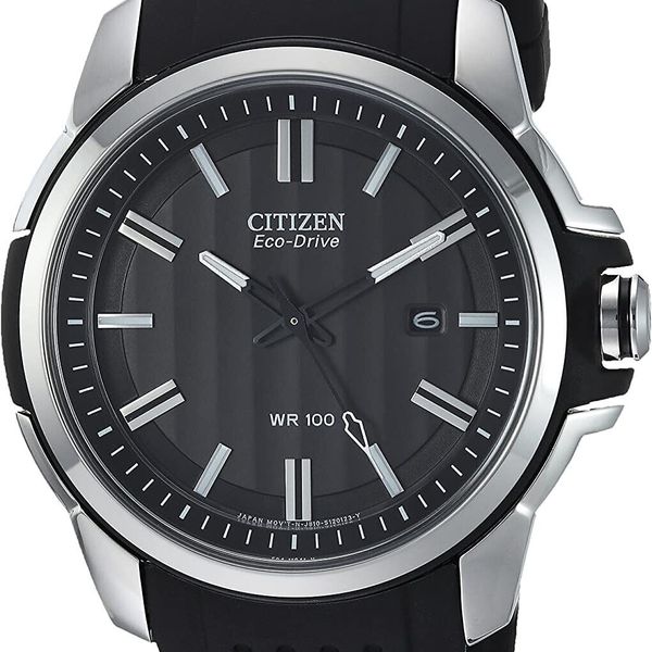 Citizen Eco-drive Men's Black Poly Band 45mm Watch Aw1150-07e H44 ...