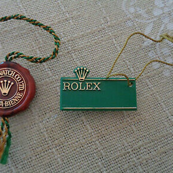 Vintage 1970's Rolex Green & red Hang Tags Seal - 5513 1665 1675 1680 ...
