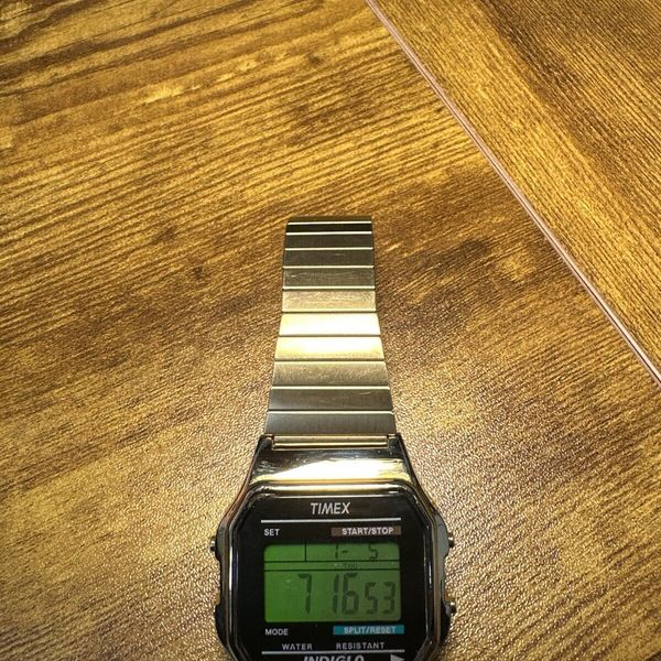 Timex Classic Retro Vintage Digital Watch Indiglo CR2016 Cell Working ...