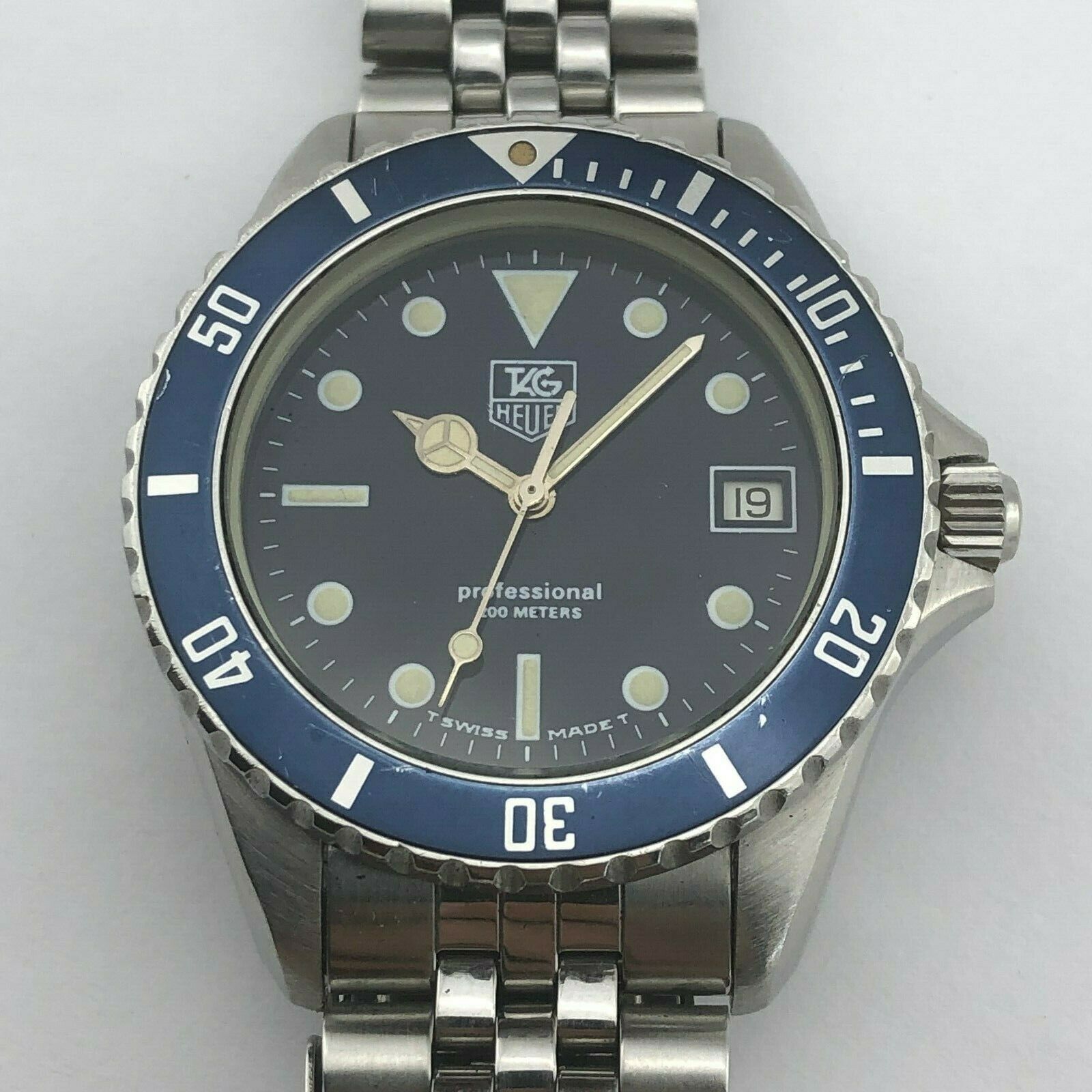 VINTAGE TAG HEUER DIVER QUARTZ REF 980.613B BLUE DIAL 36 MM | WatchCharts