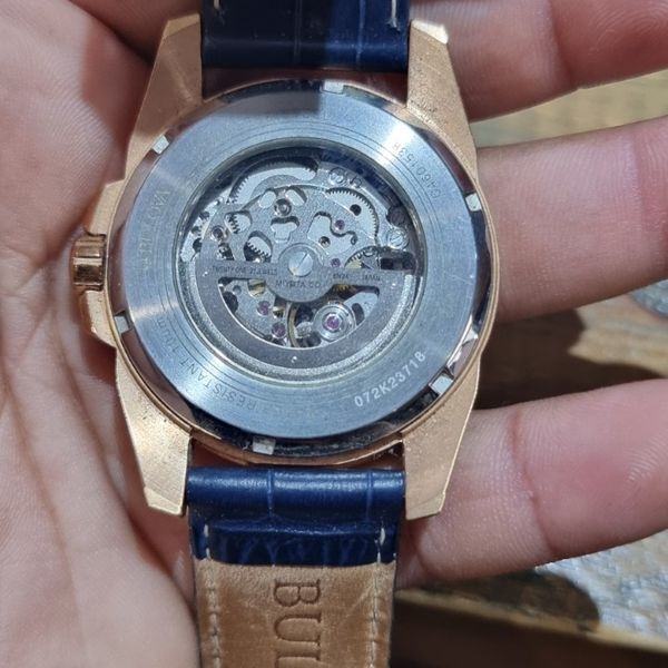 Bulova Blue Mens Analogue Watch Sutton Automatic 97A161 | WatchCharts ...