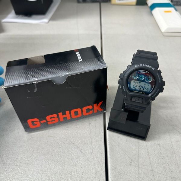 Casio G-Shock Men's Tough Solar Atomic Black Resin Band 50mm Watch ...