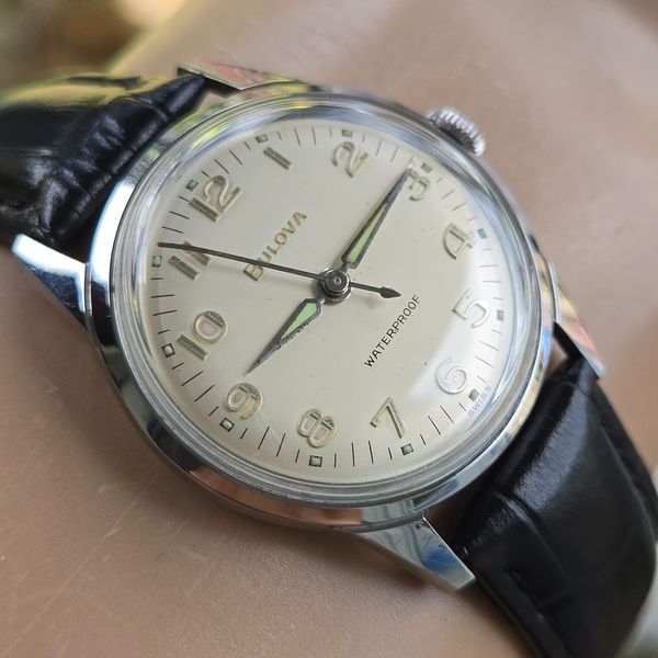 Vintage BULOVA sea king "A" men's manual wind watch 11AFC 17Jewels 1963 ...
