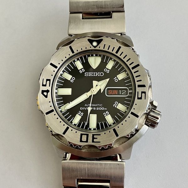 SOLD ~ Seiko Monster, First Gen, Black Dial | WatchCharts Marketplace