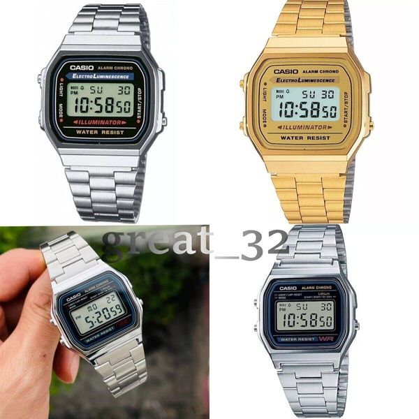 CASIO Men's Waterproof Watch Digital Dial Stainless Steel Bracelet A168W-1 | WatchCharts Marketplace