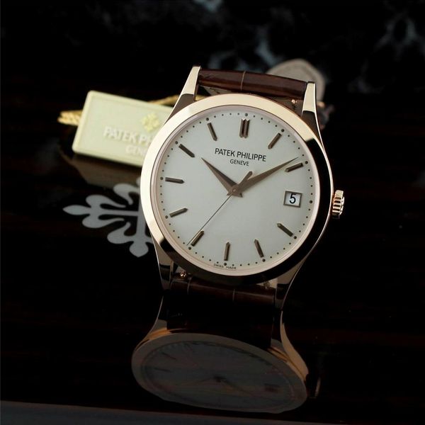 fs: LNIB Patek Philippe 18k Rose Gold CALATRAVA 5296R ~BOX/PAPERS ...