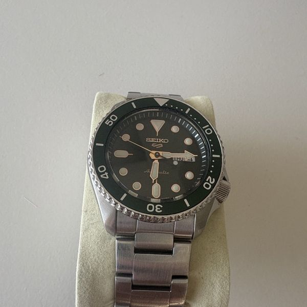 Seiko Sports 5 SPRD Automatic Watch - Green | WatchCharts Marketplace
