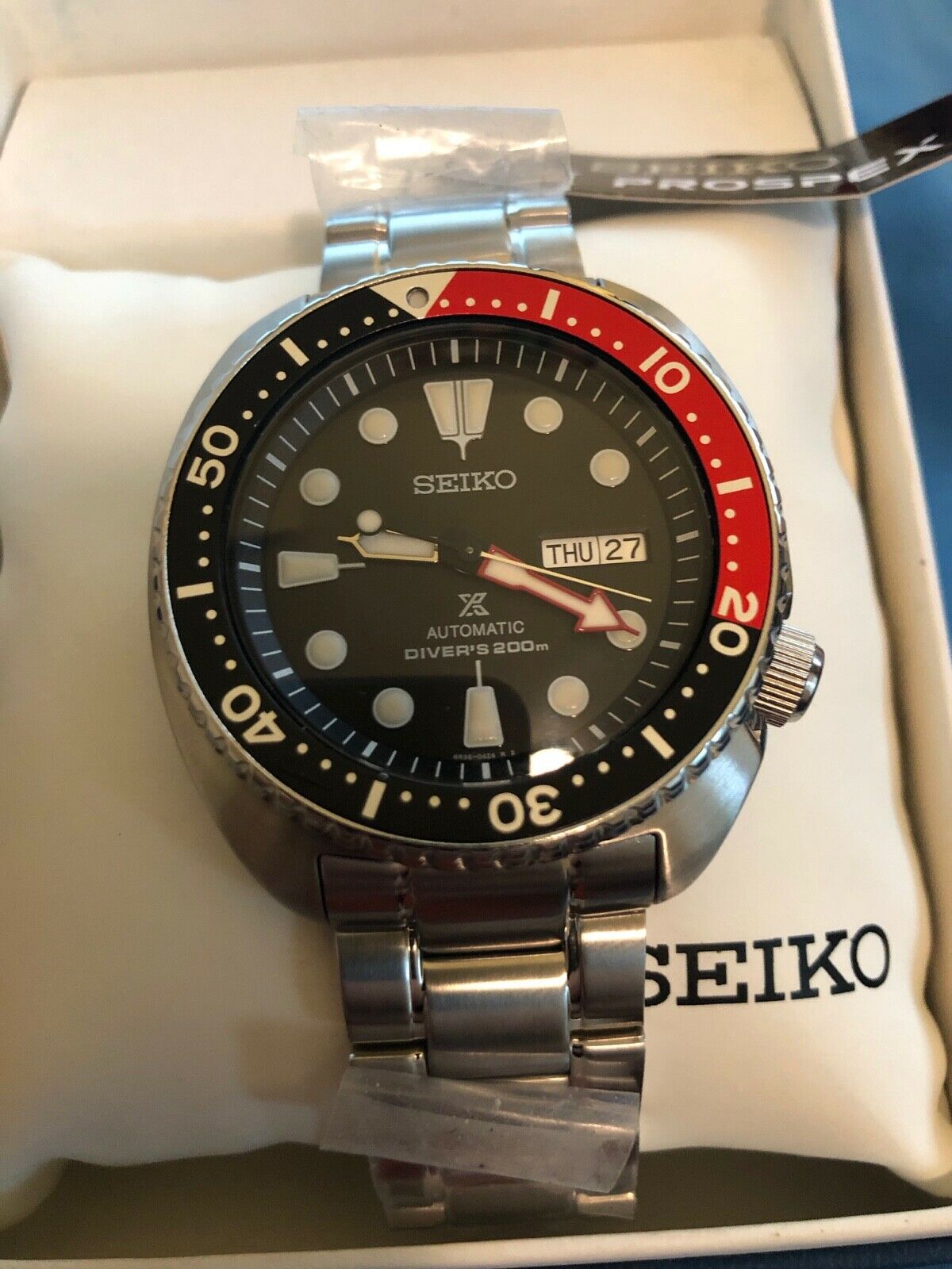Seiko Prospex SRP789K1 'Coke' Turtle w/ Crystaltimes Sapphire Crystal ...
