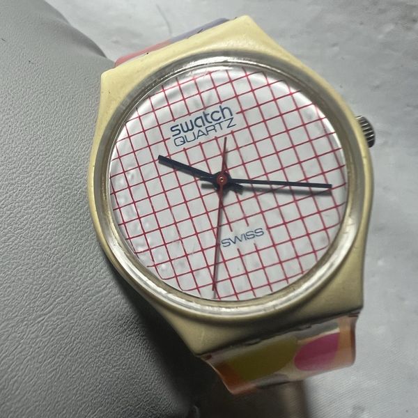 Swatch Rare 1984,Spcifically The(Tennis Grid Model GW100) from First ...