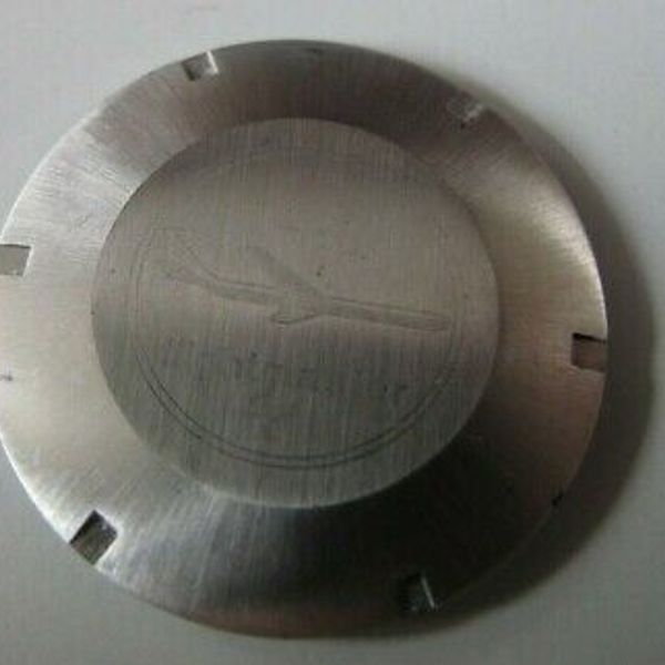 nice used original Omega Flightmaster 145.026 case back Airplane logo ...