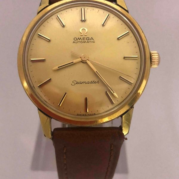 VINTAGE OMEGA SEAMASTER STAINLESS STEEL PLAQUE CAL.552 AUTOMATIC MENS ...