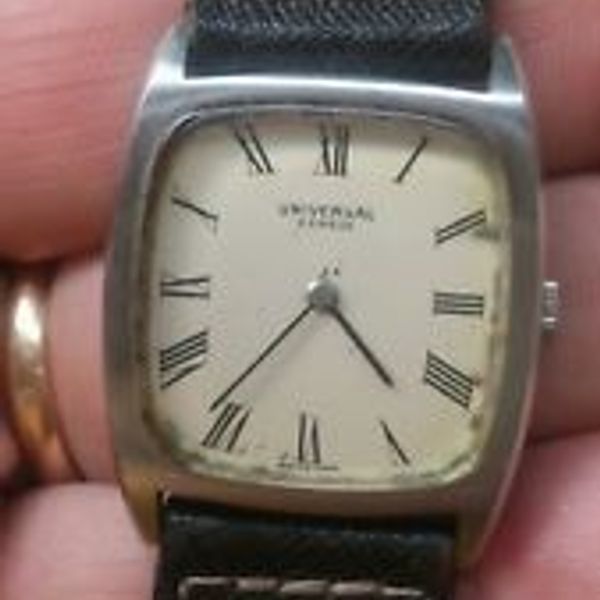 【FREE SHIPPING】 Watch Watch Universal Geneve raro universal geneve inox ...