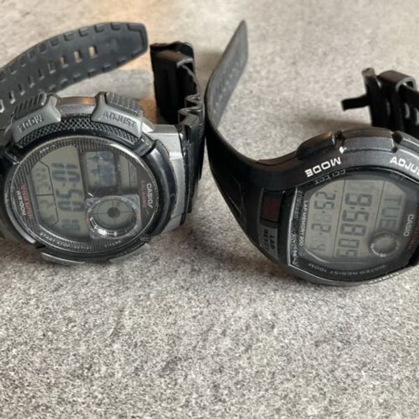 Pair Of Casio Mens Digital Watches Both Watches Run Great Bin P ...