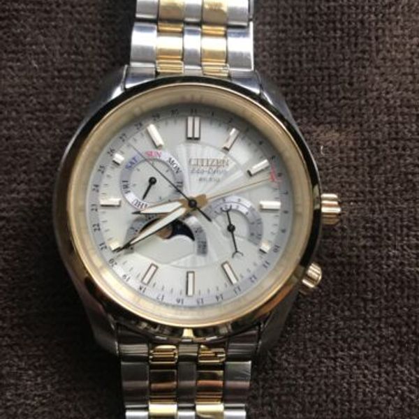 Very Rare Citizen AP1XXX/CAL.NO 865 Moon Phase Eco-Drive Two-Tone Men's ...