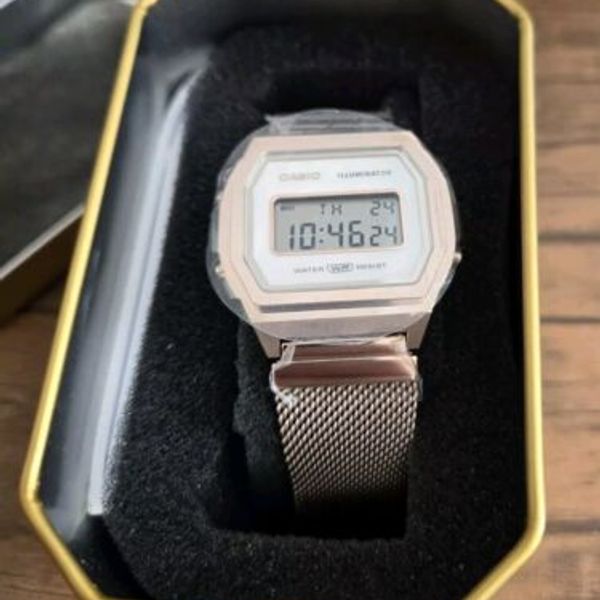 Casio Vintage Standard Premium A1000MCG-9VT Digital Rose Gold White MOP ...