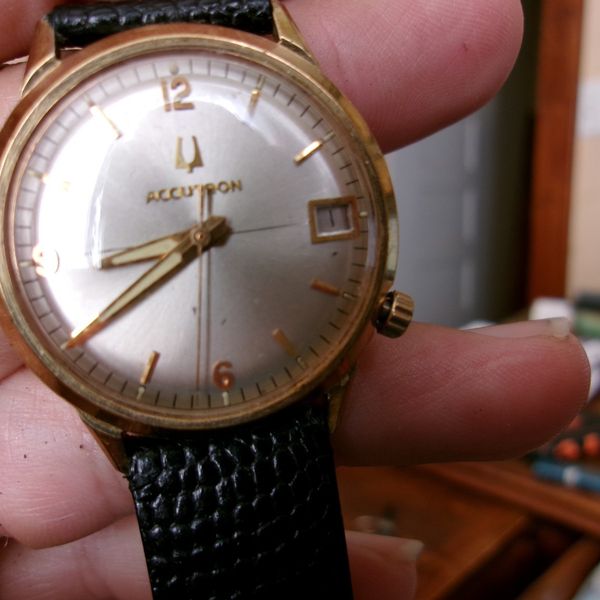 Vintage BULOVA N4 ACCUTRON Men's Wristwatch with Day Date for repairs ...