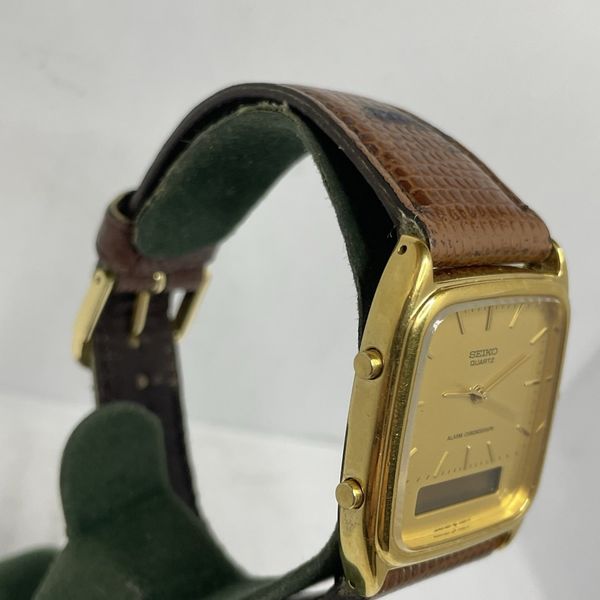 Vintage Seiko Menâ s H601-5430 Ana Digi Quartz Alarm Chrninjgraph Watch ...