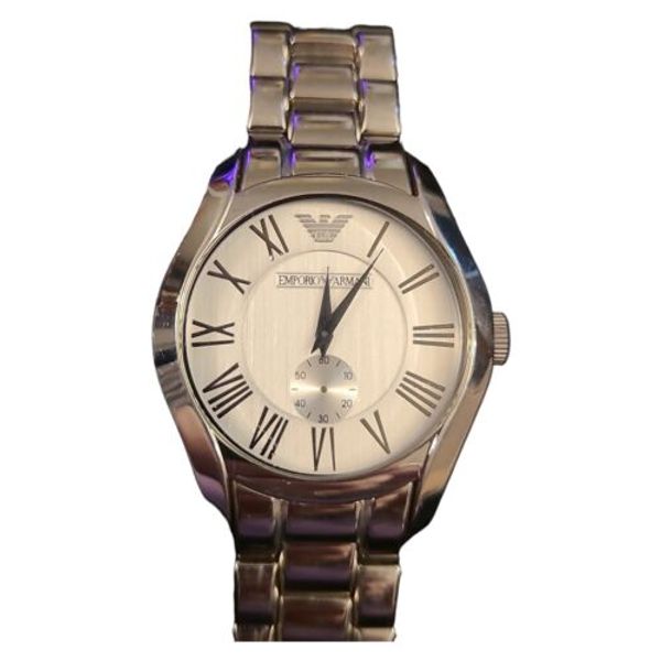 Emporio Armani Mens Watch AR0647 *BROKEN* *For Parts or Repair* *Read ...